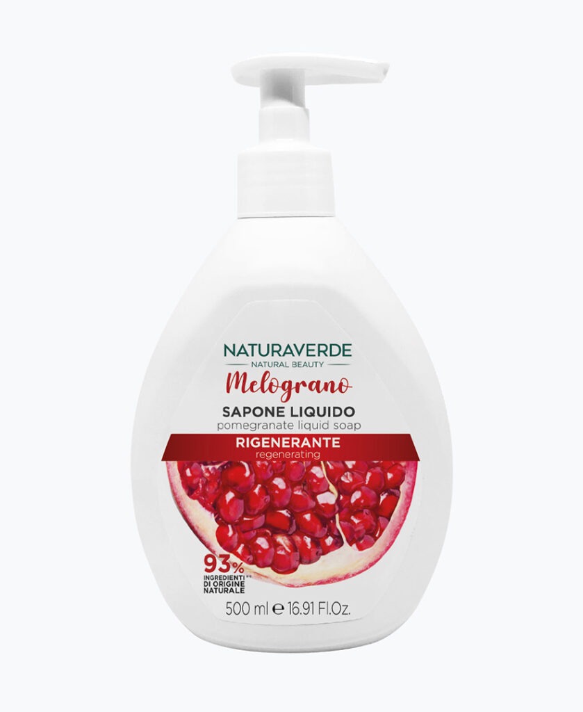 POMEGRANATE AND BAMBOO REGENERATING LIQUID SOAP - NATURAVERDE